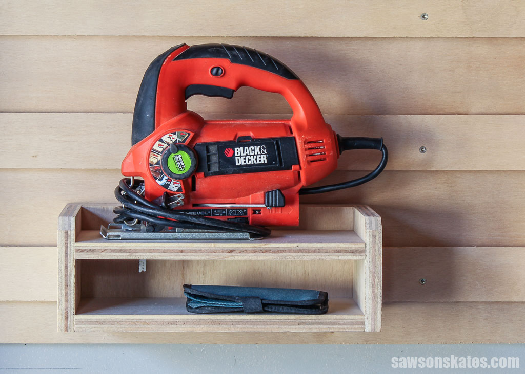 DIY French Cleat Jigsaw Holder (& Blade Storage) | Saws on Skates®