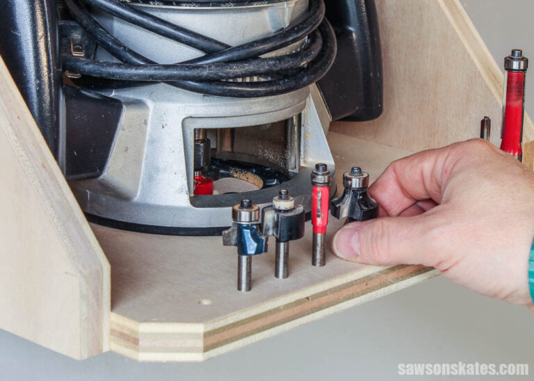 DIY French Cleat Router Holder (& Bit Storage) | Saws on Skates®
