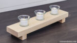 DIY Tea Light Centerpiece with Feet | Saws on Skates®