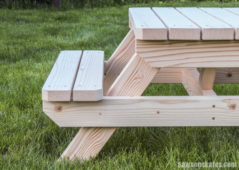 DIY Kids Picnic Table | Saws on Skates®