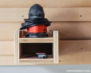 DIY French Cleat Mouse Sander Rack | Saws on Skates®
