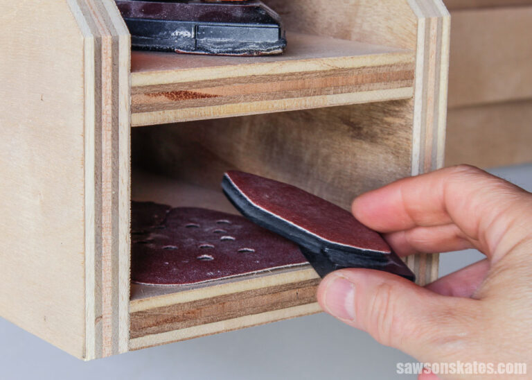 DIY French Cleat Mouse Sander Rack | Saws on Skates®