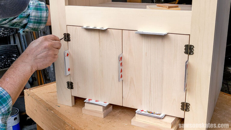 DIY Primitive-Style Printer Cabinet | Saws on Skates®