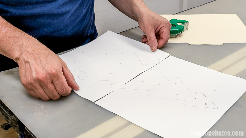 DIY Rustic Wooden Christmas Tree with Lights | Saws on Skates®