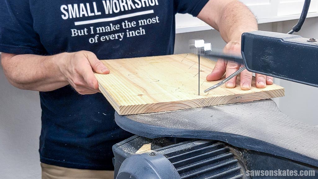 DIY Rustic Wooden Christmas Tree with Lights | Saws on Skates®