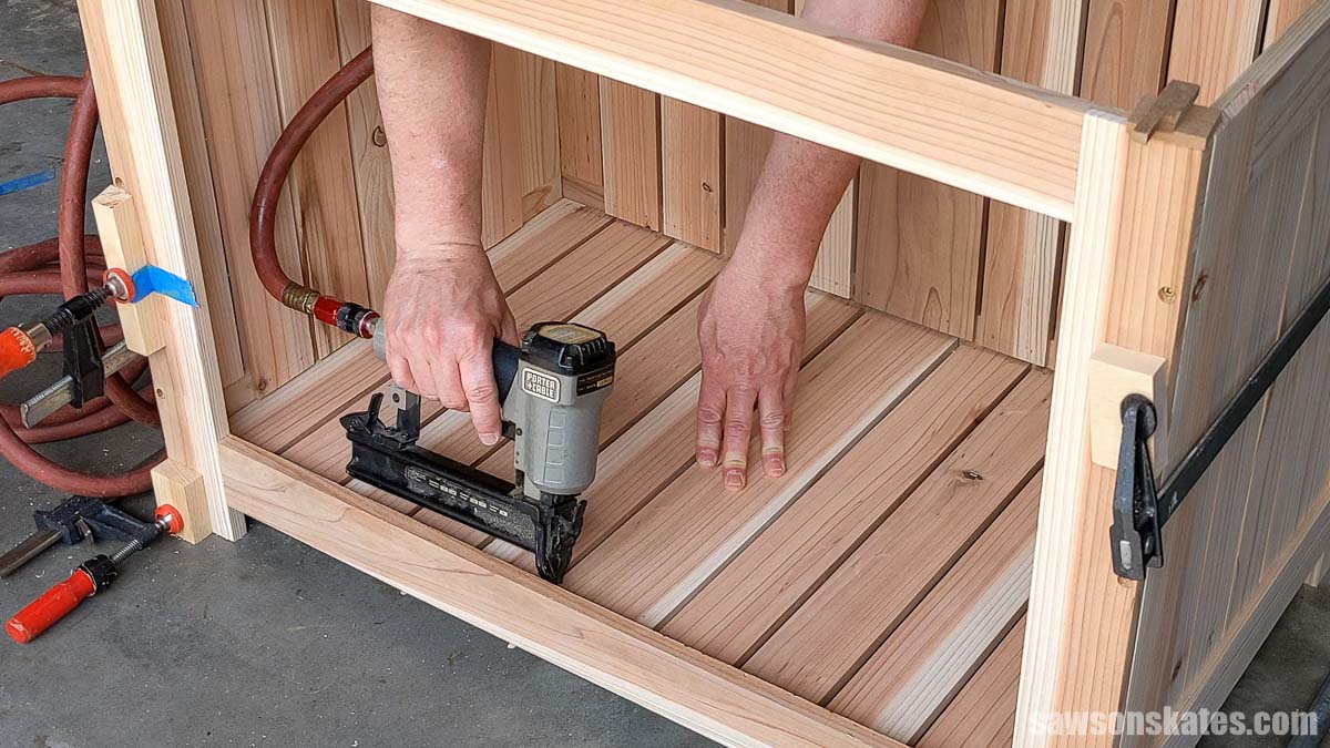 diy-outdoor-storage-box-with-doors-assembly-60 - Saws on Skates