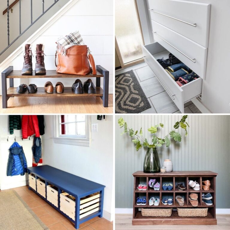 19 DIY Shoe Storage Ideas for Your Entryway