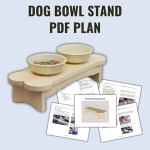 Easy DIY Dog Bowl Stand (Bone-Shaped!) | Saws on Skates®