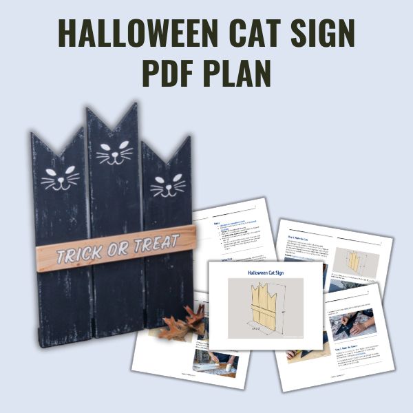 DIY Halloween Cat Sign | Saws on Skates®