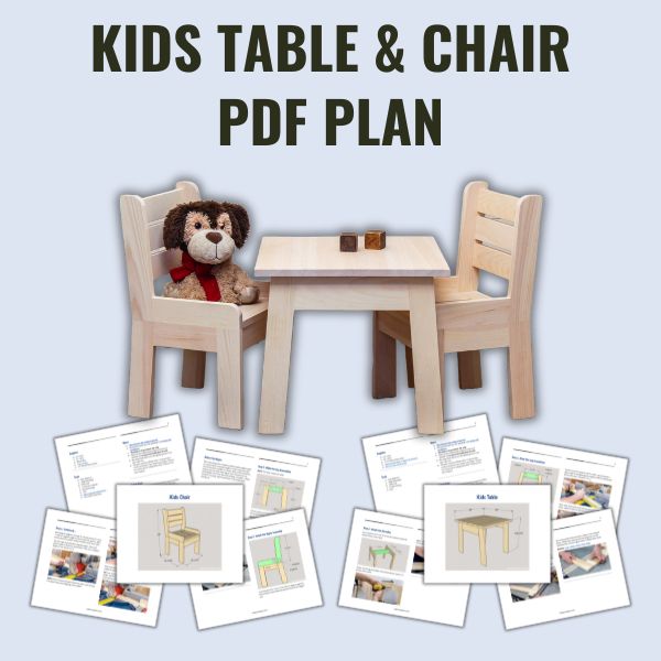 Easy DIY Kids Table and Chair Set | Saws on Skates®