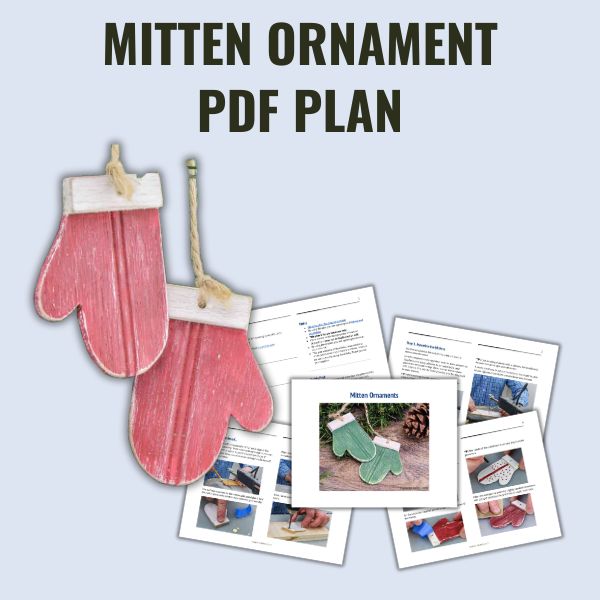 DIY Mitten Christmas Ornaments (No Sew) | Saws on Skates®