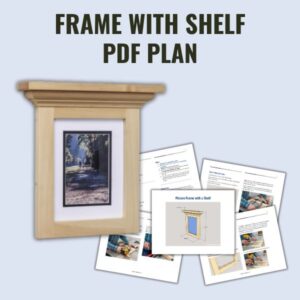 DIY Picture Frame with Shelf (4 Easy Steps) | Saws on Skates®