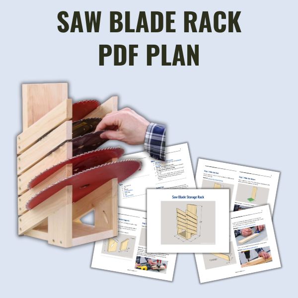 DIY Saw Blade Holder (Easy-to-Make Storage Rack) | Saws on Skates®
