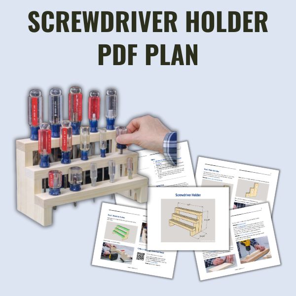 DIY Screwdriver Holder (Easy-to-Make Organizer) | Saws on Skates®