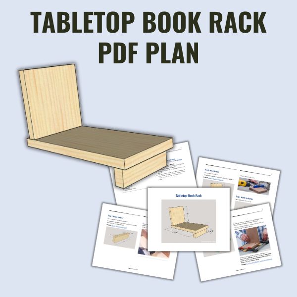 DIY Tabletop Book Rack Plans (Easy + Only 4 Screws) | Saws on Skates®