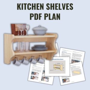 DIY Wall-Mounted Kitchen Shelves | Saws on Skates®