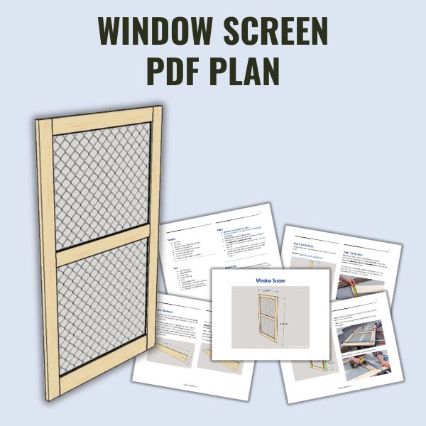 DIY Wood Window Screens | Saws on Skates®