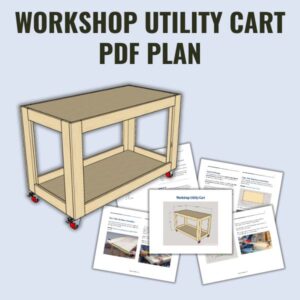 DIY Workshop Utility Cart (Only 3 Tools) | Saws on Skates®